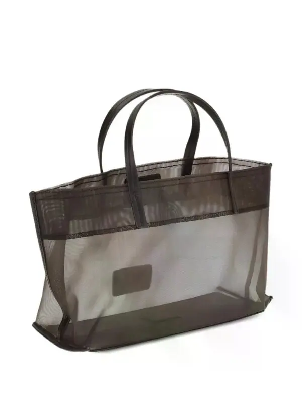 Staud Christos Mini Mesh Tote Bag - Brown