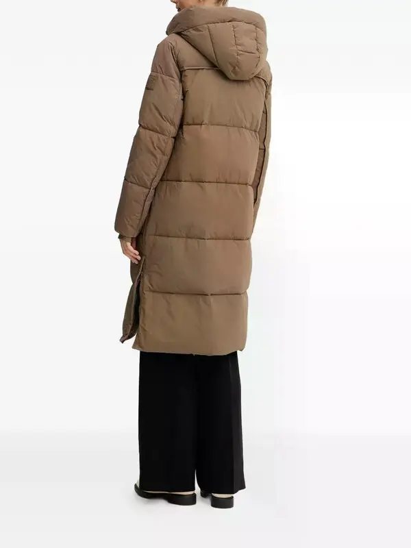 MOS MOSH Mmollie Terma Hooded Quilted Coat - Brown
