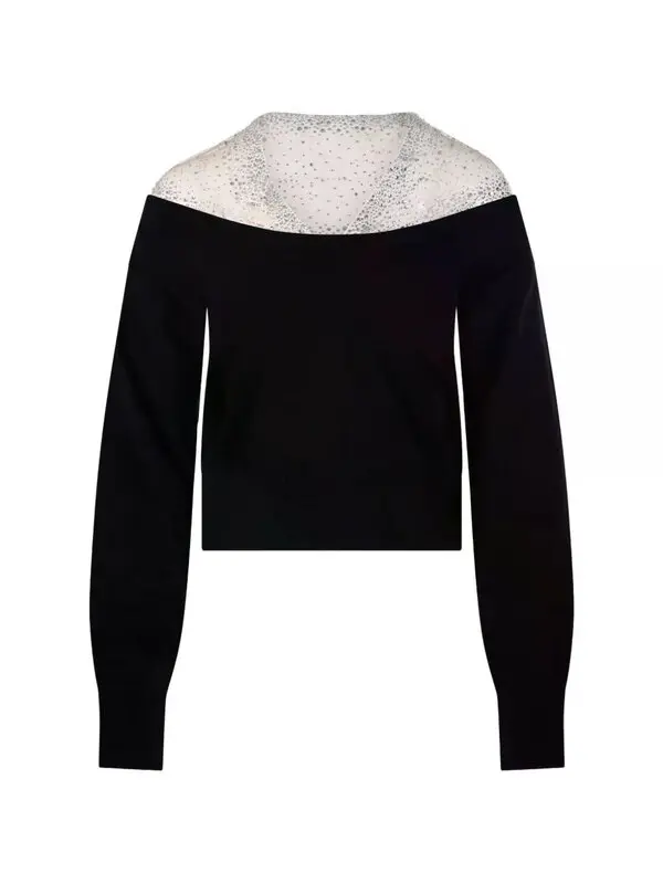 Giuseppe Di Morabito Embellished V-neck Sweater - Black