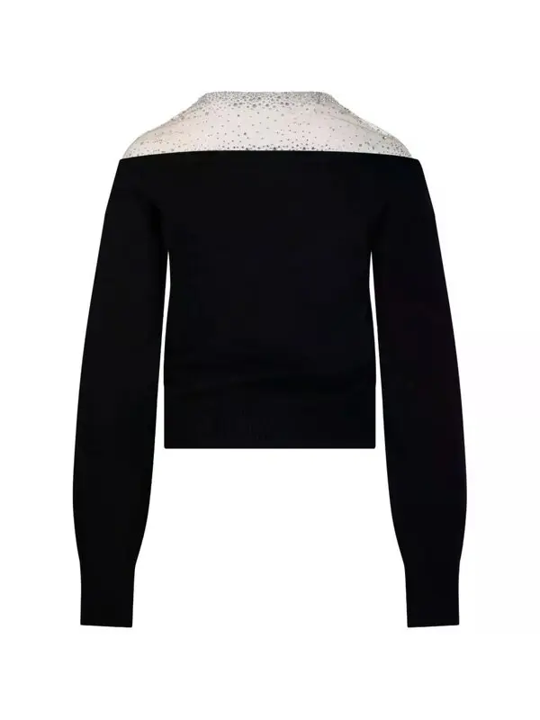 Giuseppe Di Morabito Embellished V-neck Sweater - Black