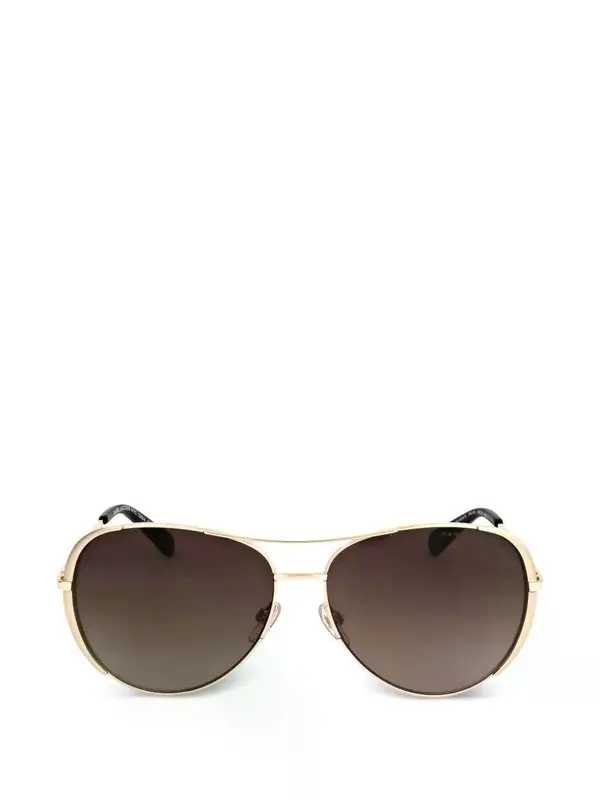 Marc Jacobs Full Rim Aviator Sunglasses - Gold