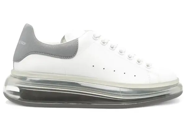 Alexander McQueen Oversized Clear Sole Sneakers - White/grey