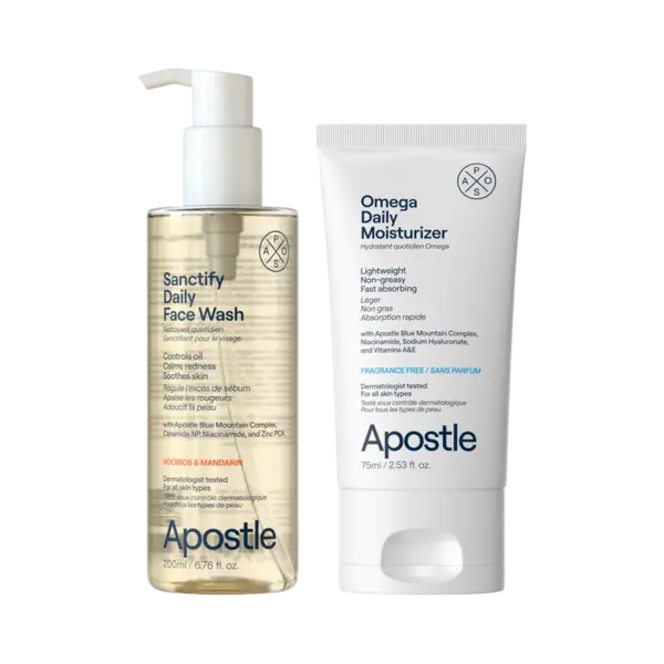APOSTLE Sanctify Daily Face Wash And Omega Daily Moisturizer Duo - One-color