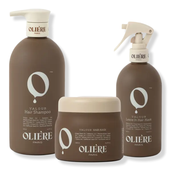 OLIERE PARIS Valour Essential Smoothing Hair Care Trio - One-color