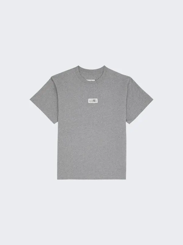 MAISON MARGIELA Short Sleeve Tee Light Grey Melange - Gray