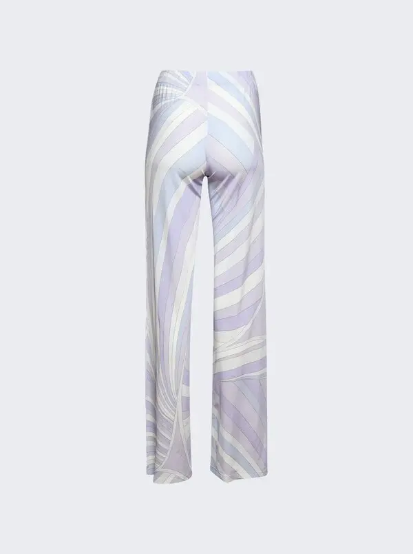 Emilio Pucci Iride Print Straight Trousers