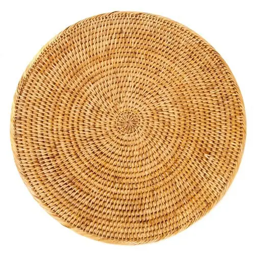 ARTIFACTS TRADING COMPANY™ Artifacts Rattan Round Placemat - Honey Brown