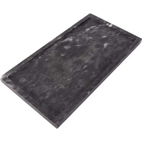 ARTIFACTS TRADING COMPANY™ Artifacts Trading Company Rectangular Marble Tray - Black Matte