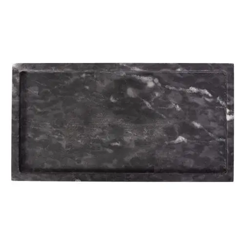 ARTIFACTS TRADING COMPANY™ Artifacts Trading Company Rectangular Marble Tray - Black Matte