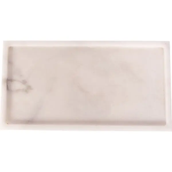 ARTIFACTS TRADING COMPANY™ Artifacts Trading Company Rectangular Marble Tray - White Matte