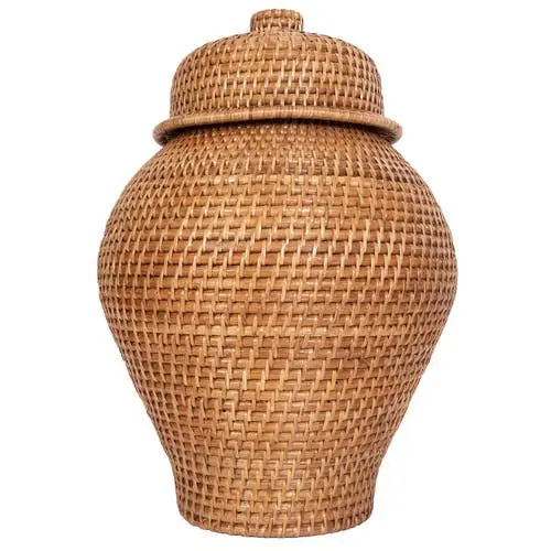 ARTIFACTS TRADING COMPANY™ Saboga Home Ginger Jar - Honey Brown