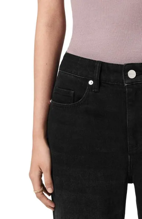 ALLSAINTS Ember Relaxed Flare Raw Hem Jeans