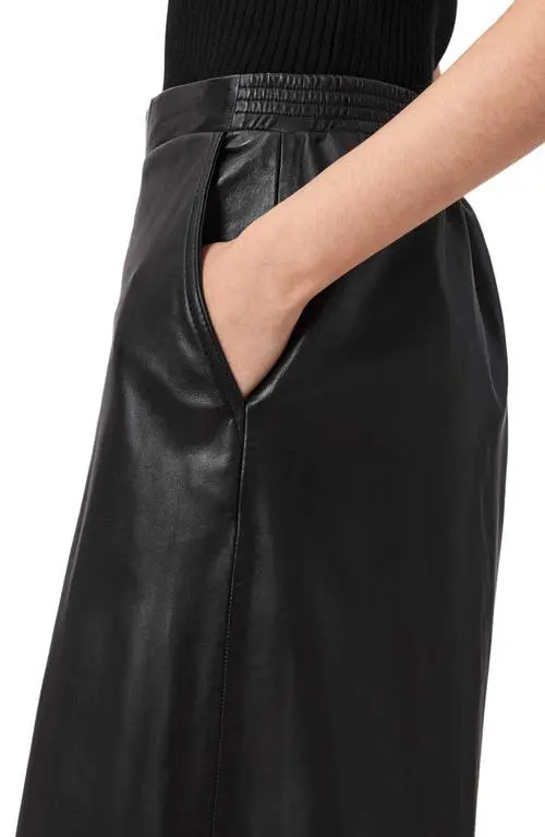 ALLSAINTS Etta Barrel Leg Leather Pants