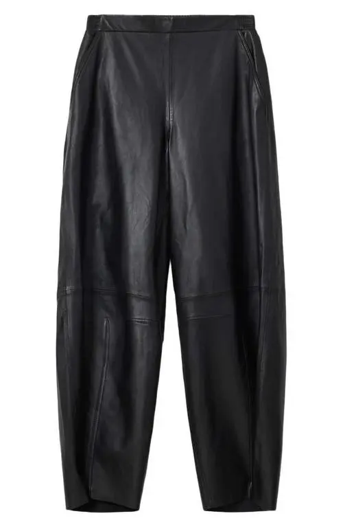 ALLSAINTS Etta Barrel Leg Leather Pants