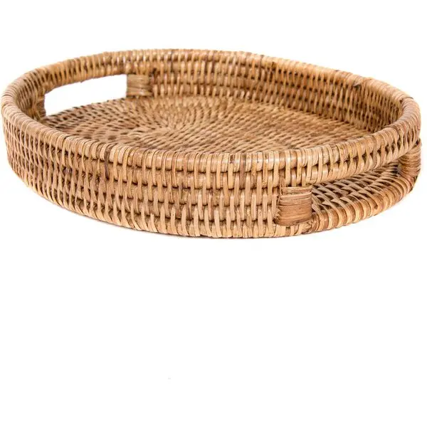 ARTIFACTS TRADING COMPANY™ Artifacts Rattan Oval Vanity Tray - Honey Brown