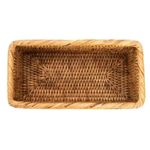 ARTIFACTS TRADING COMPANY™ Artifacts Rattan Rectangular Everything Basket - Honey Brown