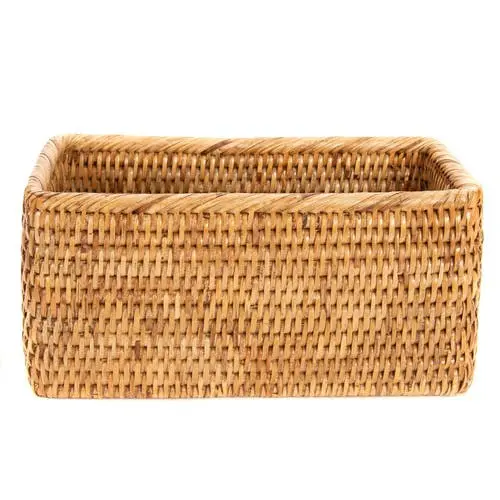 ARTIFACTS TRADING COMPANY™ Artifacts Rattan Rectangular Everything Basket - Honey Brown