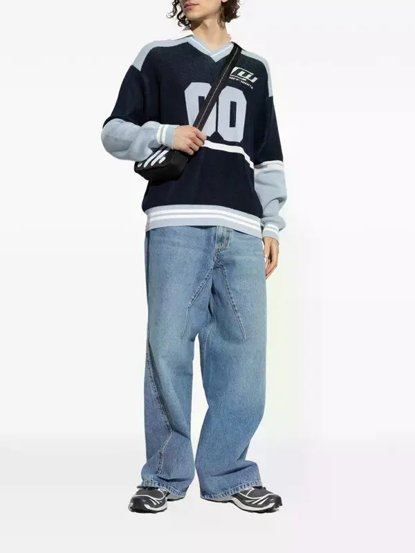 Off-White Logo-detail V-neck Sweater