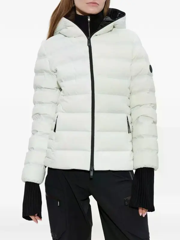 Moncler Alete Hooded Padded Jacket - White