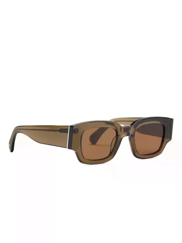 AMI Paris 75001 Square-frame Sunglasses - Brown