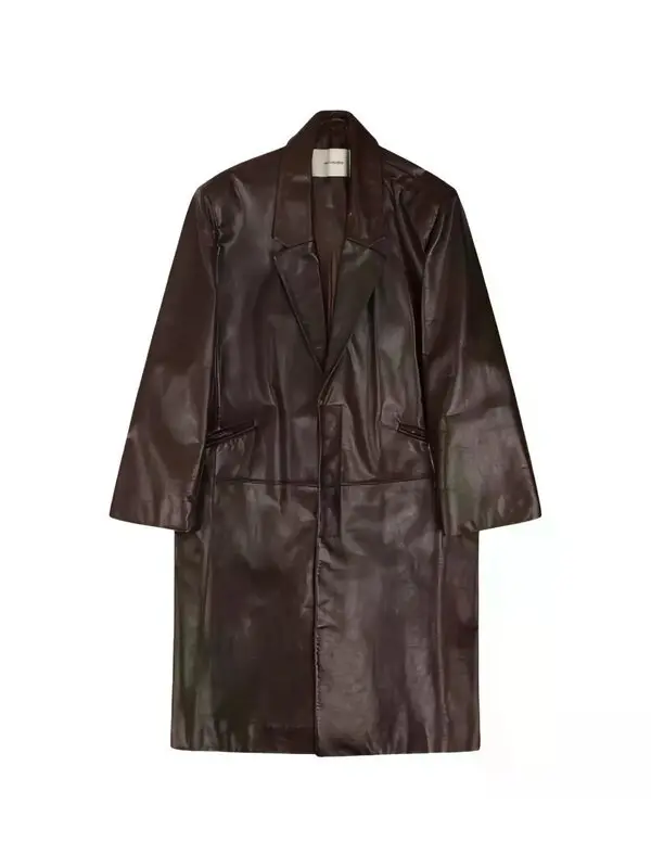ENTIRE STUDIOS Single-breasted Leather Coat