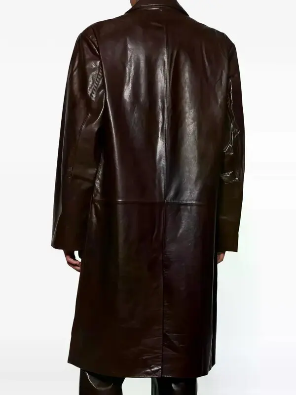 ENTIRE STUDIOS Single-breasted Leather Coat