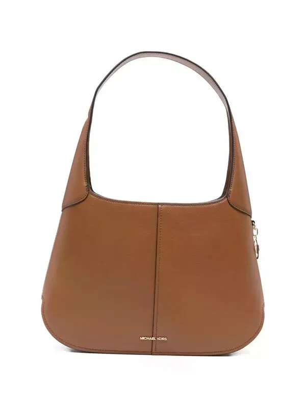 Michael Kors Leather Tote Bag With Logo Charm