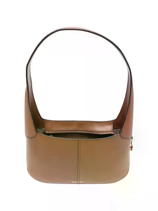 Michael Kors Leather Tote Bag With Logo Charm