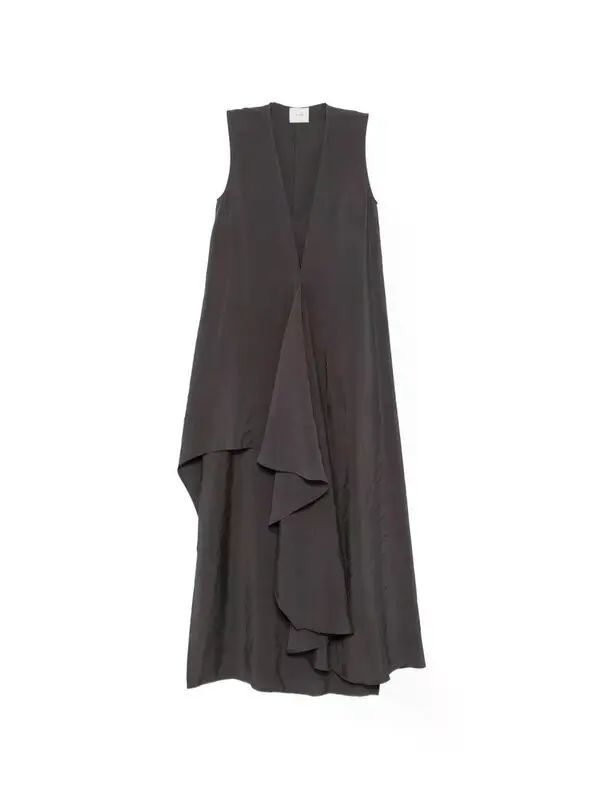 ALYSI V-neck Ruffle Maxi Dress