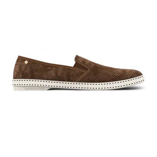 Rivieras Classic Suede Slip-on Loafer - Brown