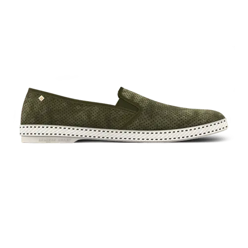 Rivieras Classic Suede Slip-on Loafer - Green