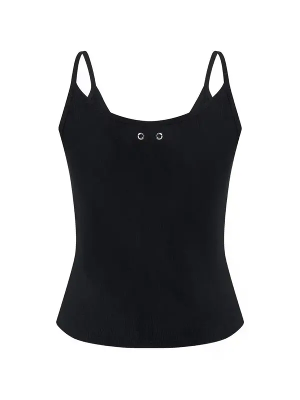 TEAM WANG DESIGN Sleeveless Tank Top With Eyelet Detail