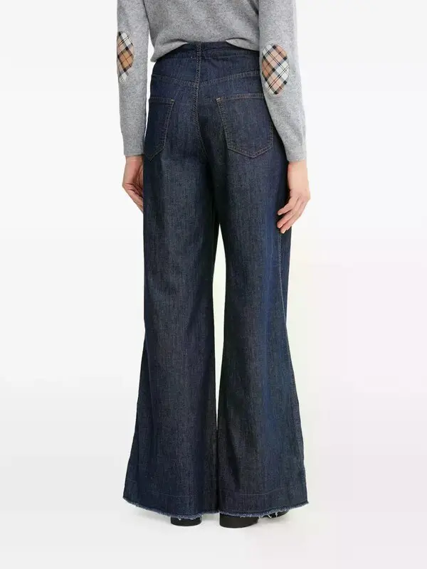 OUI Drawstring Fastening Flared Jeans