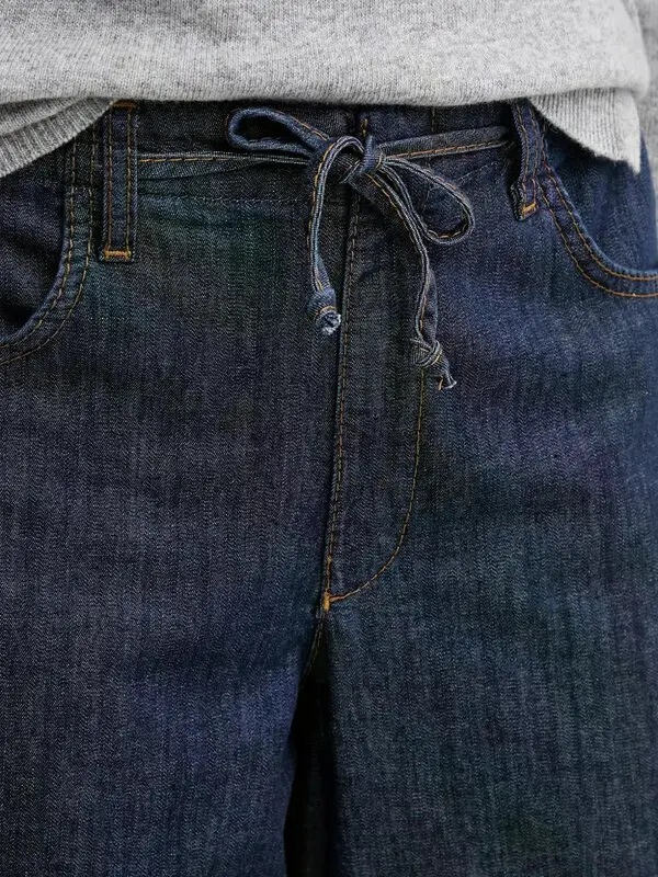 OUI Drawstring Fastening Flared Jeans