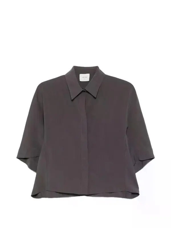 ALYSI Short Sleeve Silk Shirt