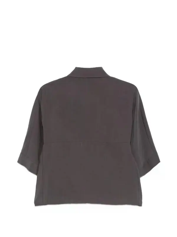 ALYSI Short Sleeve Silk Shirt