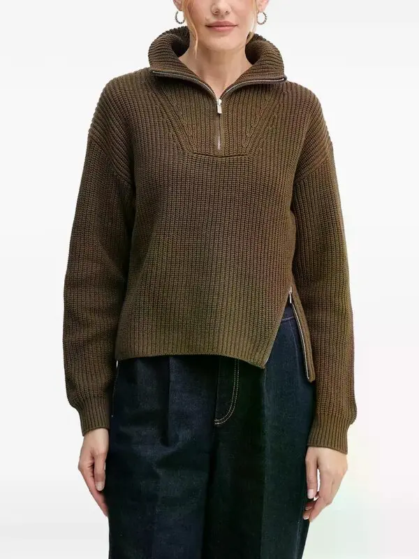 OUI Half-zip High Neck Sweater