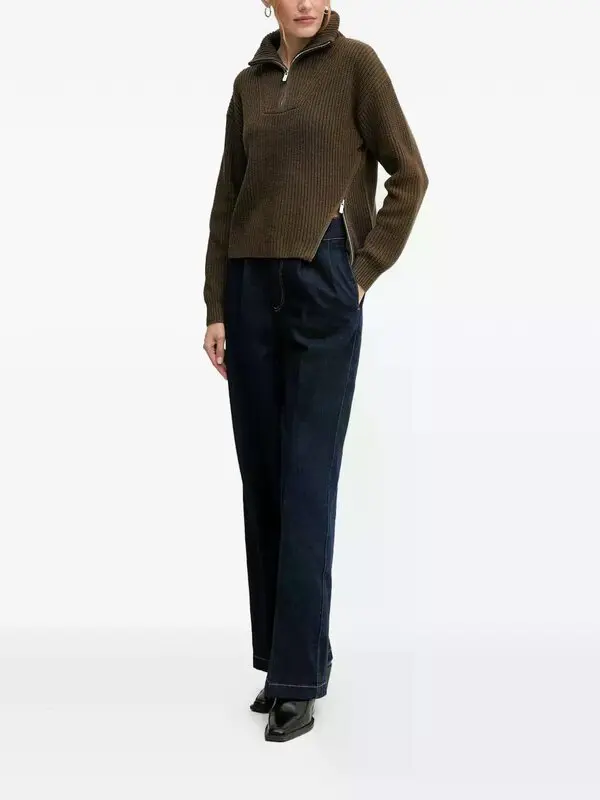 OUI Half-zip High Neck Sweater