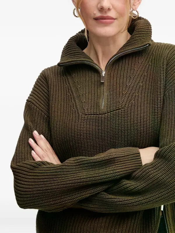 OUI Half-zip High Neck Sweater