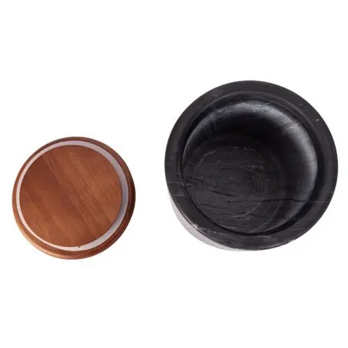 ARTIFACTS TRADING COMPANY™ Artifacts Trading Company Storage Canister With Sealed Wood Top - Black Matte