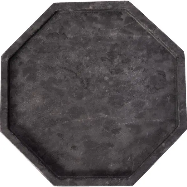 ARTIFACTS TRADING COMPANY™ Artifacts Trading Company Octagonal Marble Tray - Black Matte