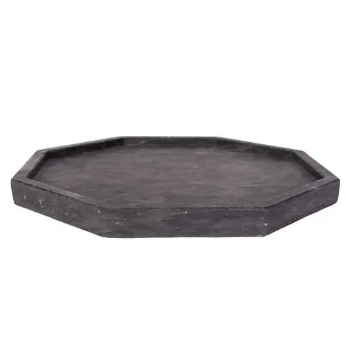 ARTIFACTS TRADING COMPANY™ Artifacts Trading Company Octagonal Marble Tray - Black Matte