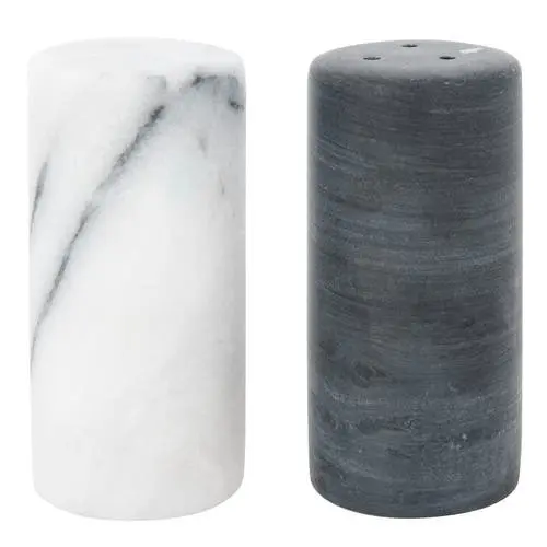 ARTIFACTS TRADING COMPANY™ Artifacts Trading Company Marble Salt & Pepper Shaker - Black And White