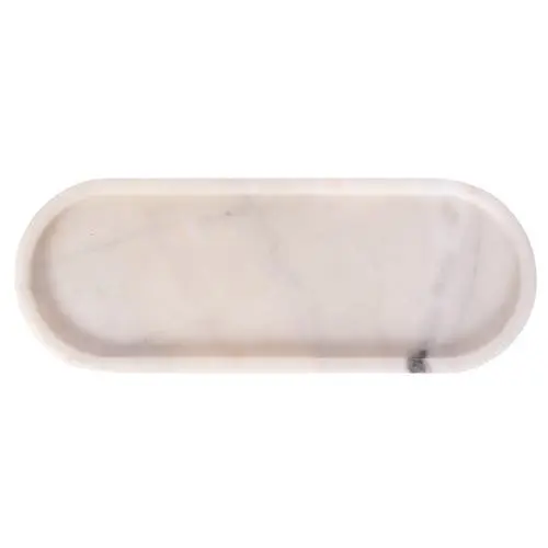ARTIFACTS TRADING COMPANY™ Artifacts Trading Company Decorative Runway Marble Tray - White Matte