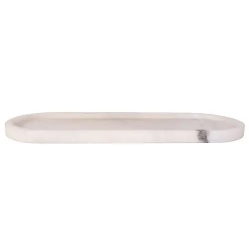 ARTIFACTS TRADING COMPANY™ Artifacts Trading Company Decorative Runway Marble Tray - White Matte