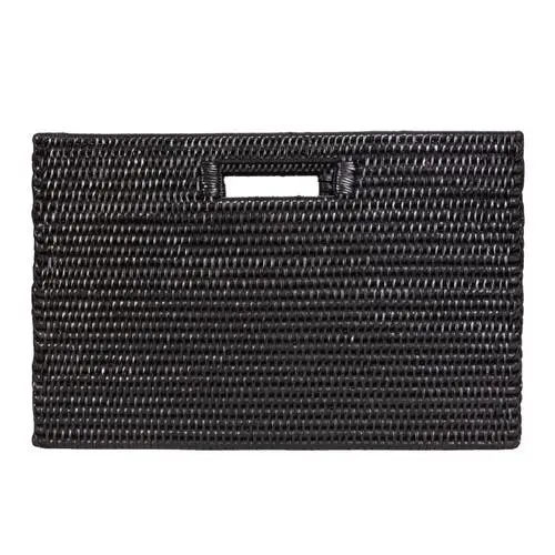 ARTIFACTS TRADING COMPANY™ Artifacts Rattan Rectangular Magazine Holder - Tudor Black