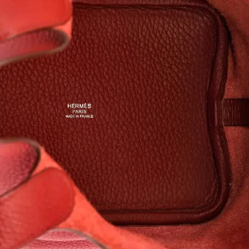 Hermès Picotin Lock Bag Clemence Pm - Red