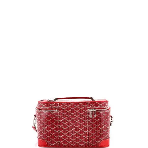 GOYARD Convertible Cosmetic Train Case Coated Canvas