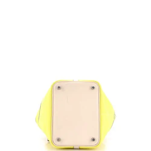 Hermès Cargo Picotin Lock Bag Canvas And Swift Pm - Yellow