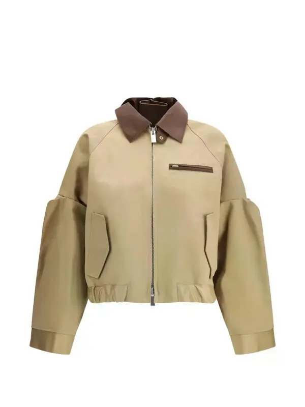 Sacai Cotton Jacket - Neutrals